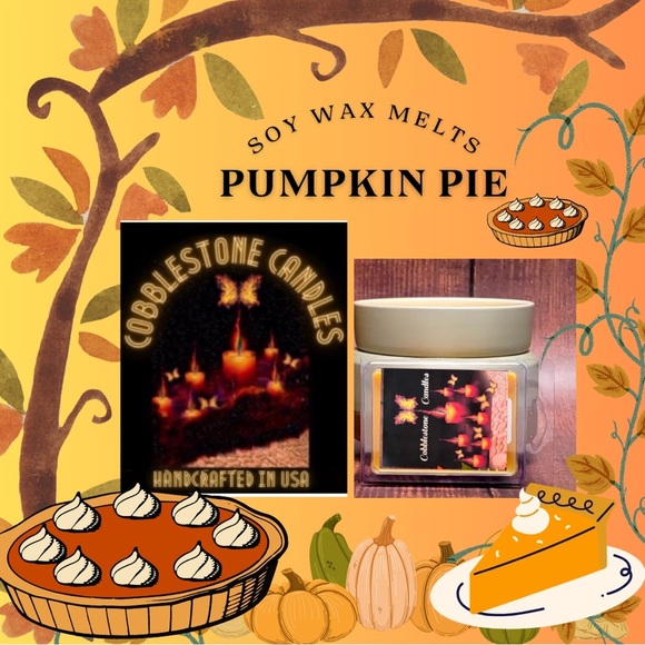 Cobblestone Candles | Accents | Pumpkin Pie Soy Wax Melt Home Scent By ...